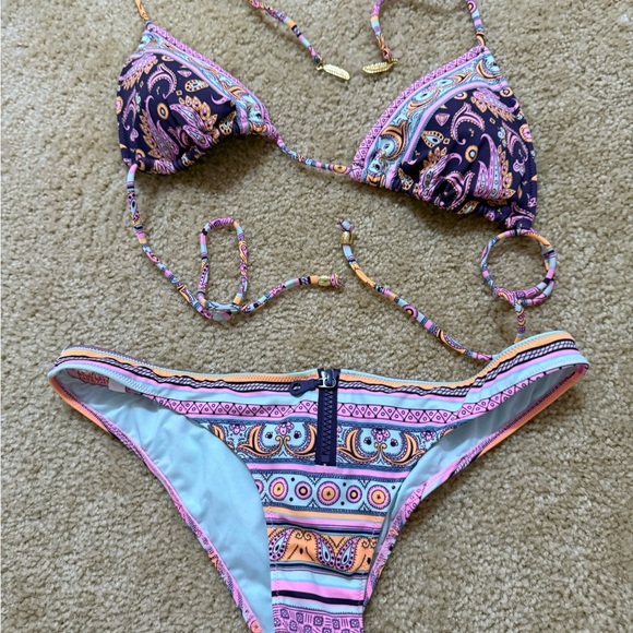 Victoria's Secret | Swim | Victorias Secret Pink And Mint Bikini Bottom ...